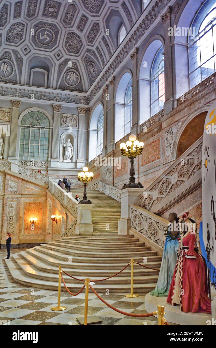 Royal palace stairs interior hi-res stock photography and images - Alamy
