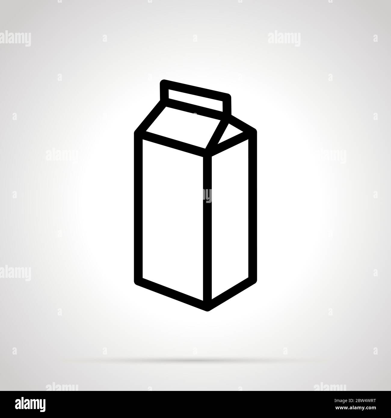 Isolated background milk pack Stock Vector Images - Alamy