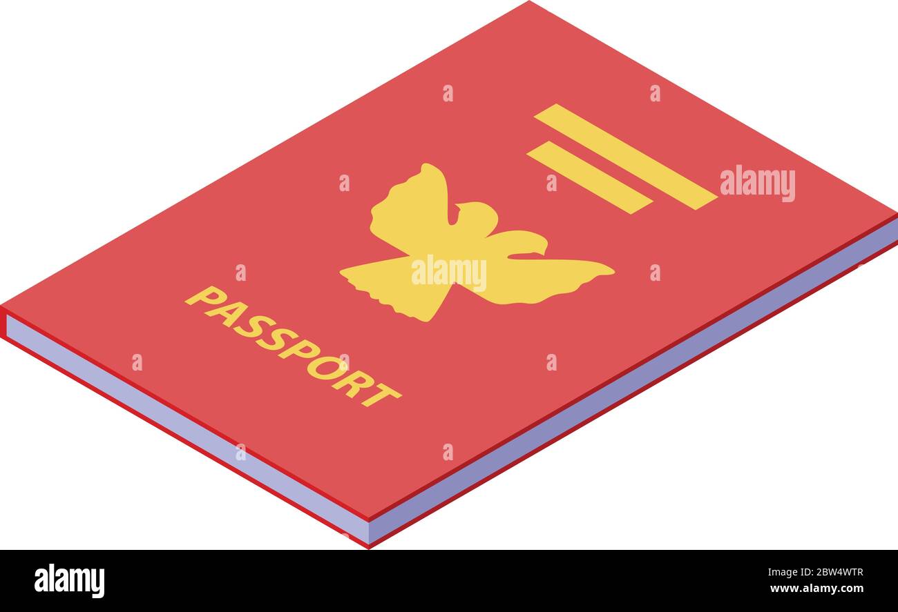 International passport icon isometric hi-res stock photography and ...