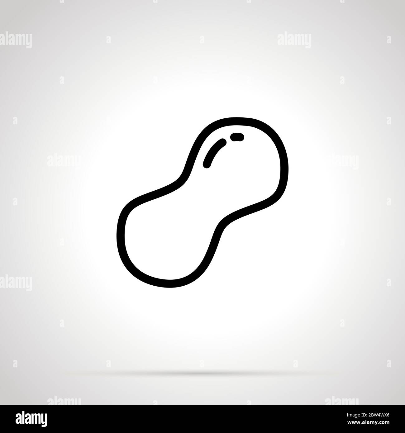 Natural peanut icon outline Stock Vector Images - Alamy