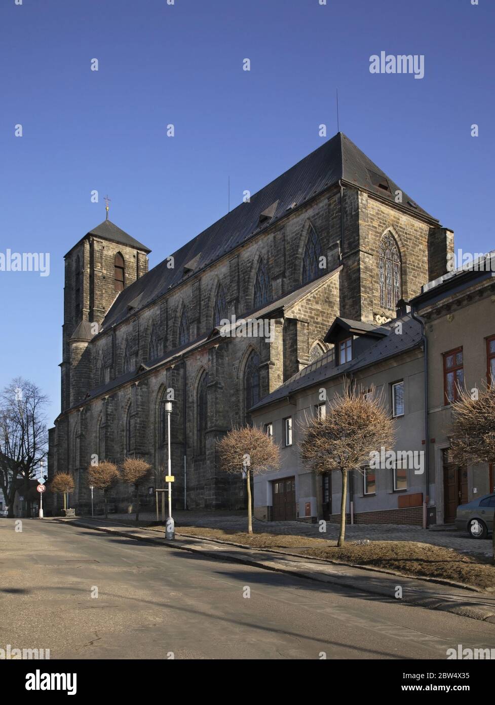 Cathedral of Blessed Virgin Mary in Turnov. Czech Republic Stock Photo ...