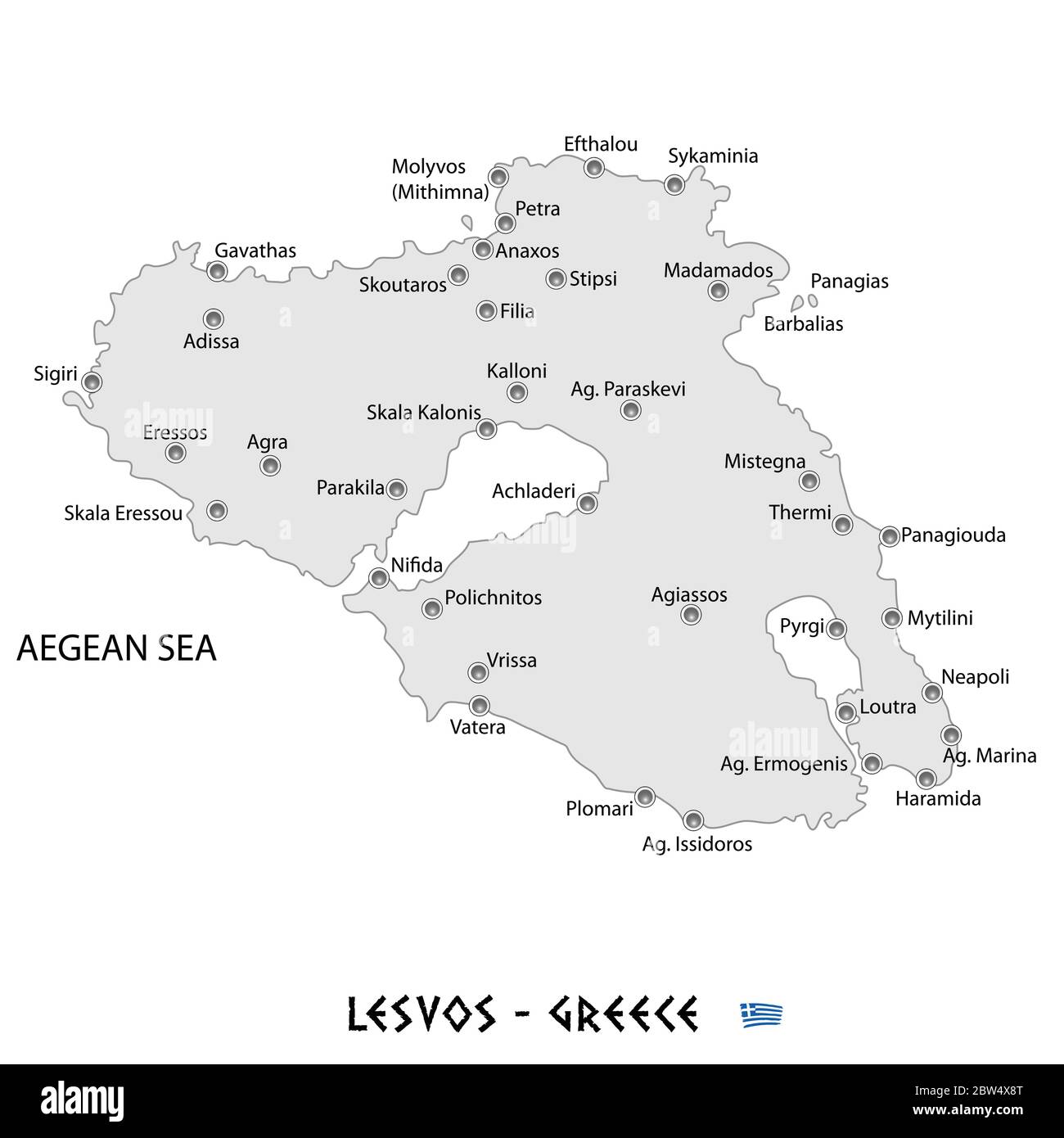 Beach lesvos greek island Stock Vector Images - Alamy