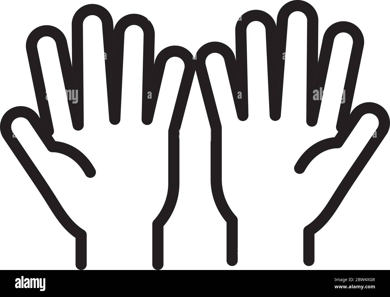 personal hand hygiene, hands palms, disease prevention and health care ...