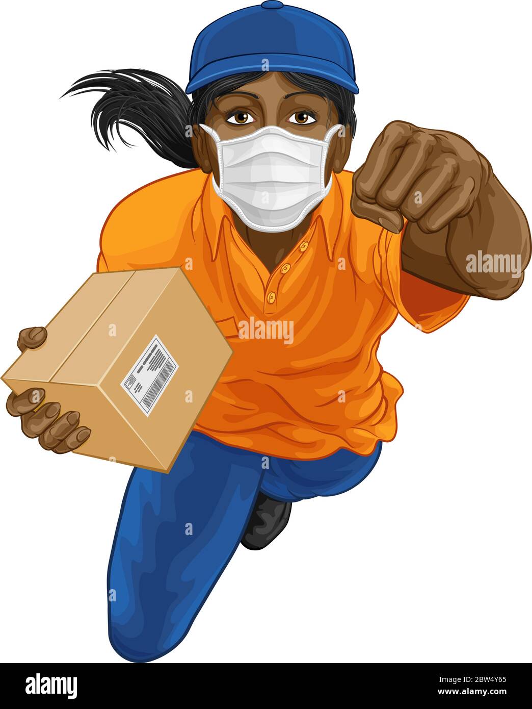 Delivering postal Cut Out Stock Images & Pictures - Alamy