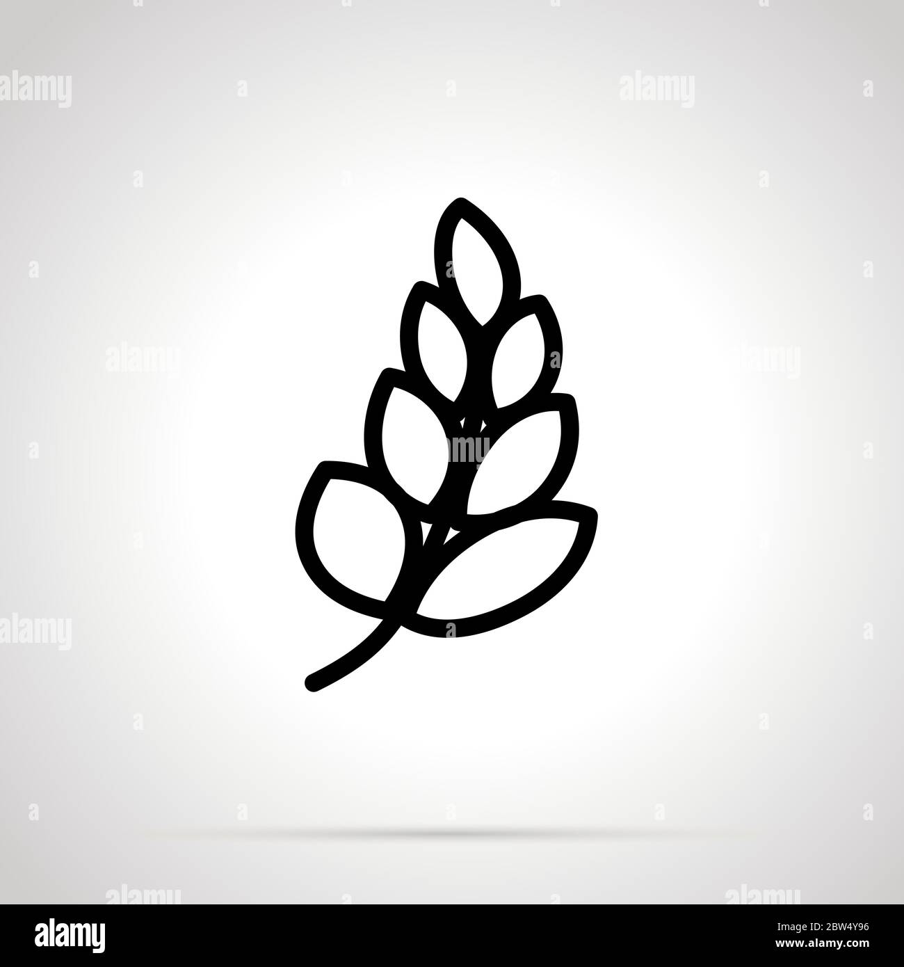 Gluten simple black icon Stock Vector Image & Art - Alamy
