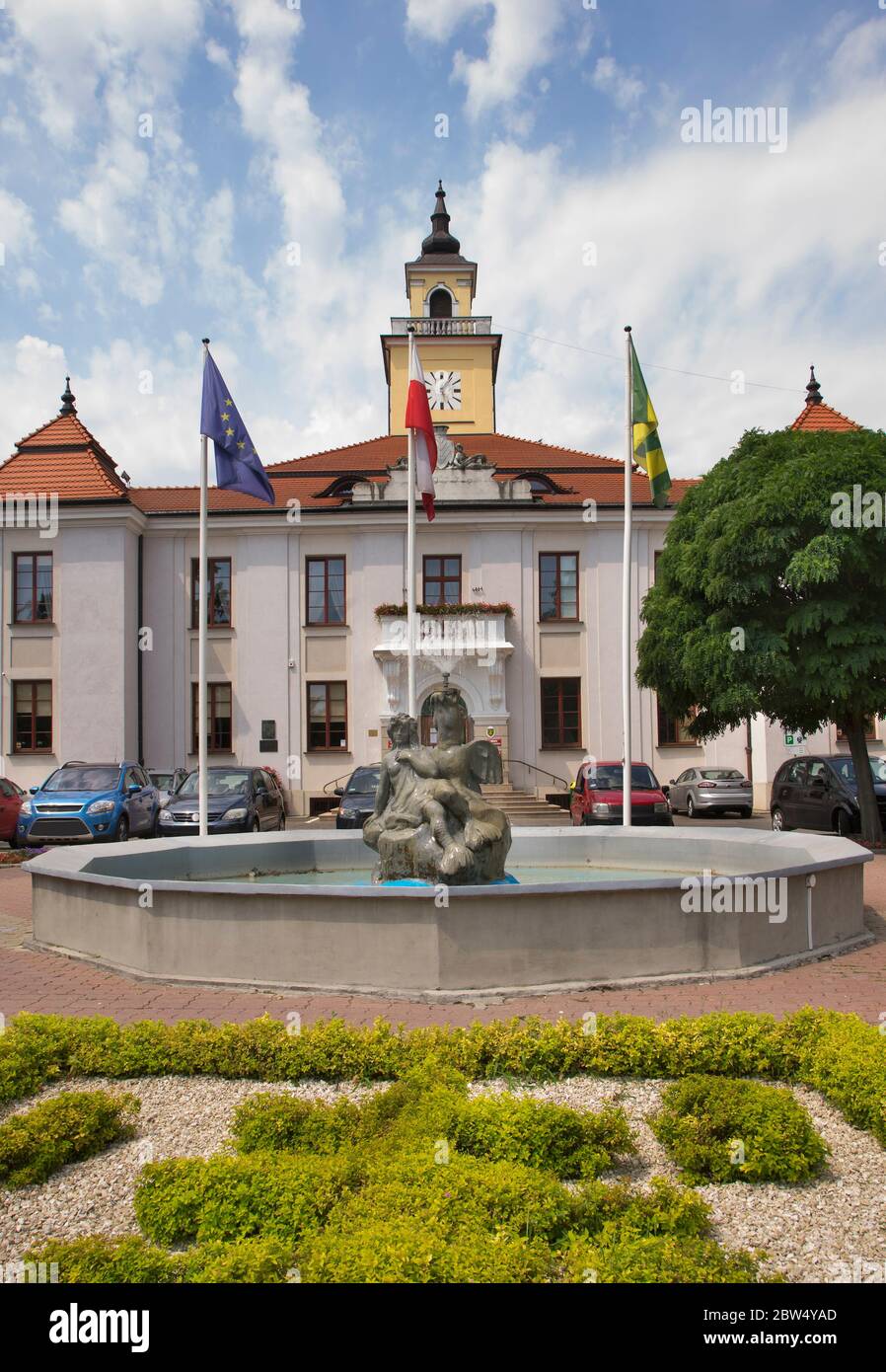 Townhouse in Ostrow Mazowiecka. Poland Stock Photo - Alamy