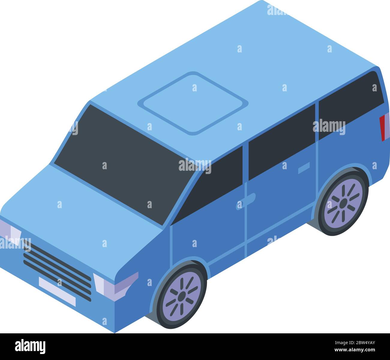 Minivan 3d Stock Vector Images - Alamy