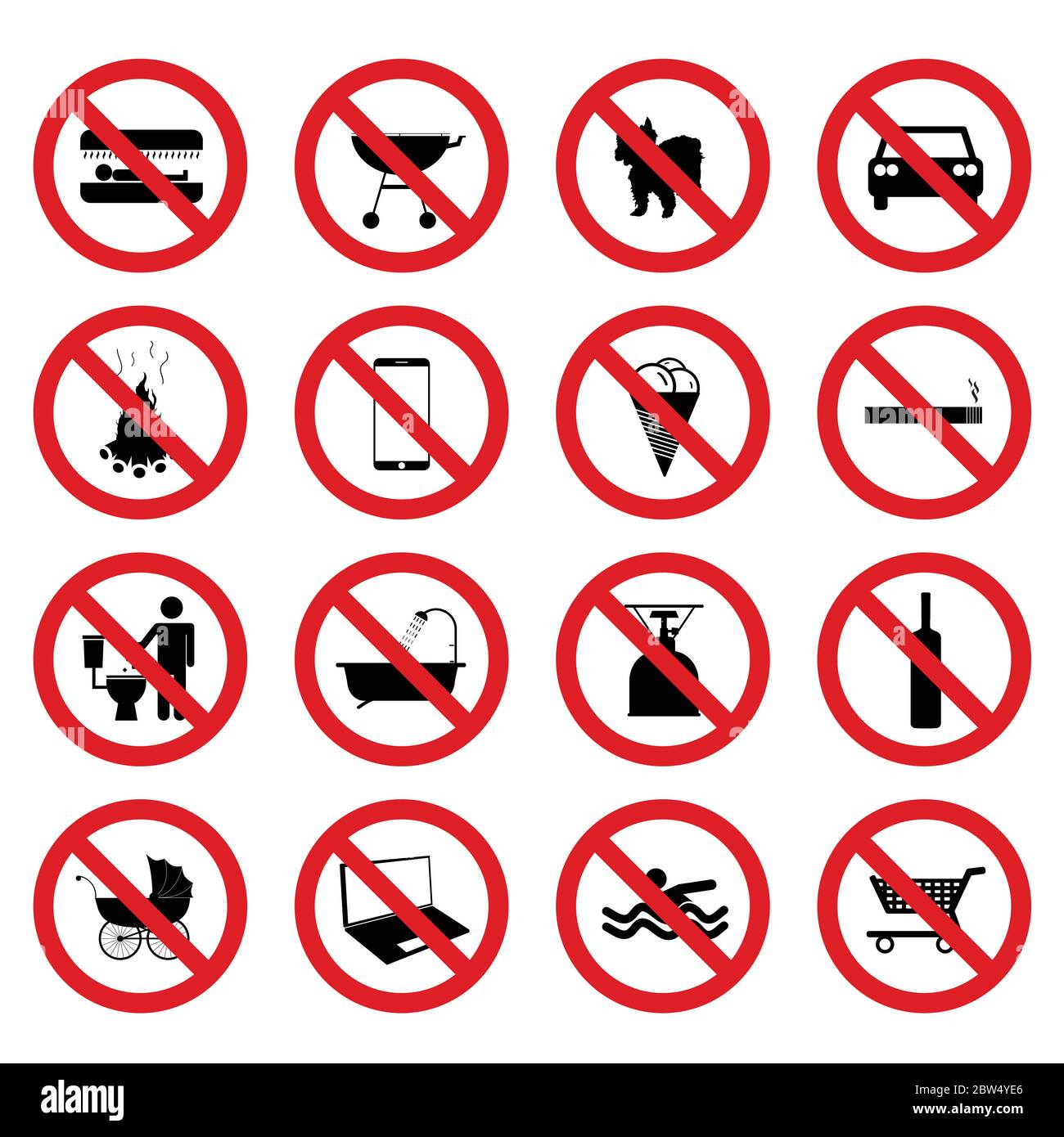 sign icon set art illustration Stock Vector Image & Art - Alamy