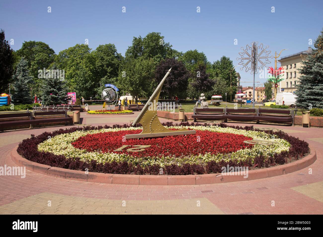 Soviet square in Grodno. Belarus Stock Photo - Alamy