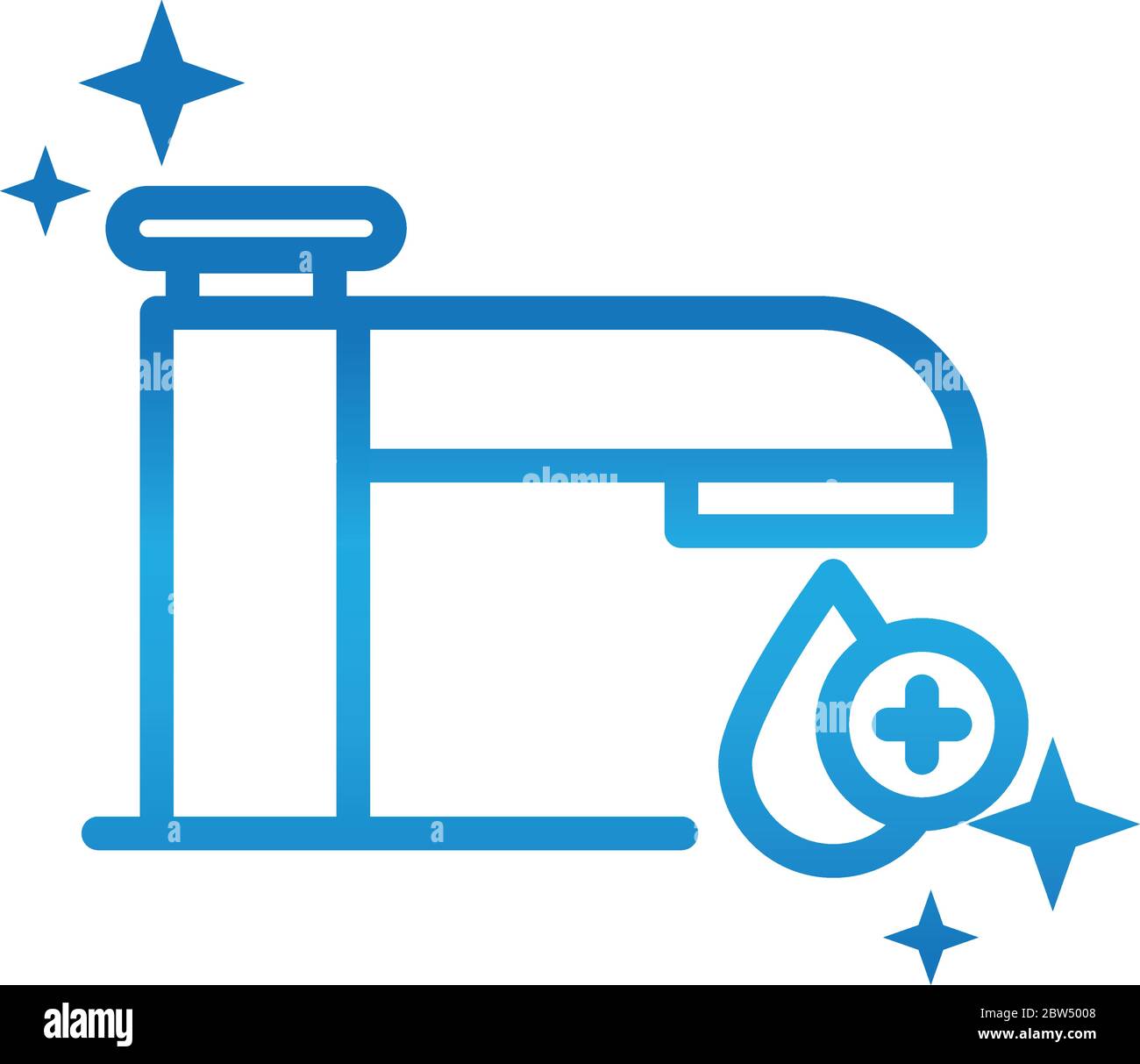 personal hand hygiene, faucet water drop, disease prevention and health ...