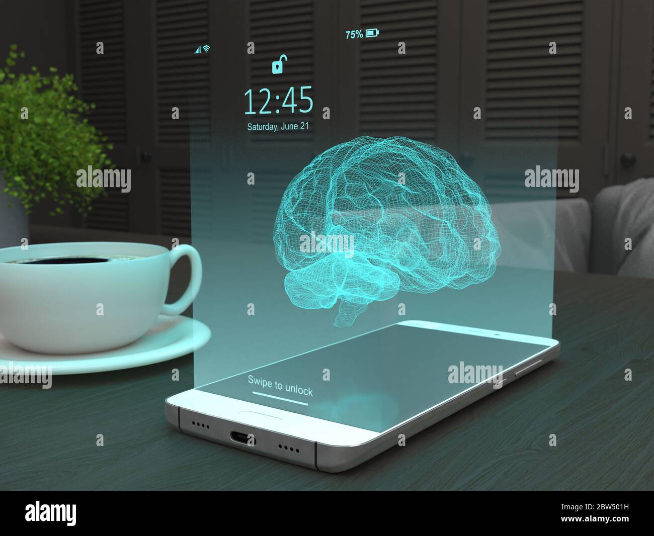 Hologram future hi-res stock photography and images - Alamy