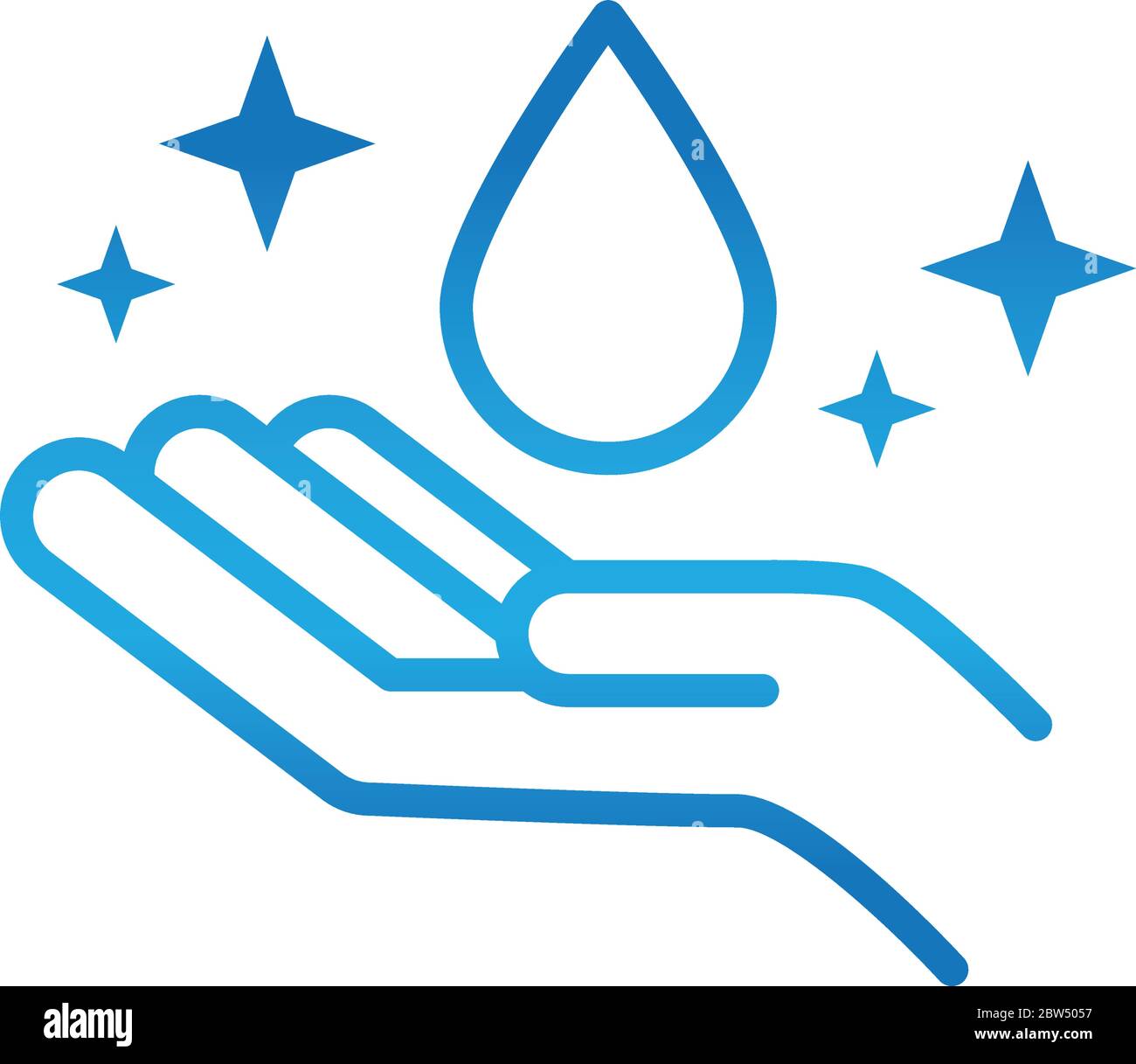 Wet palms Stock Vector Images - Alamy