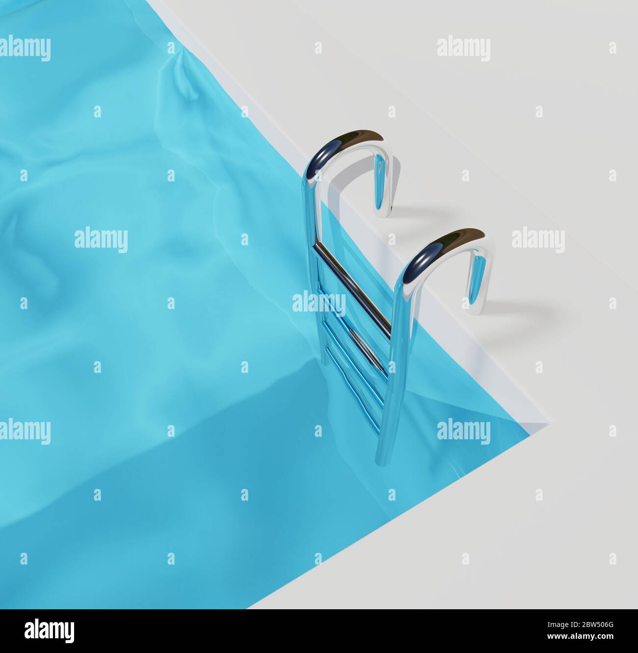 swimming pool , minimalism style ,3d rendering Stock Photo - Alamy