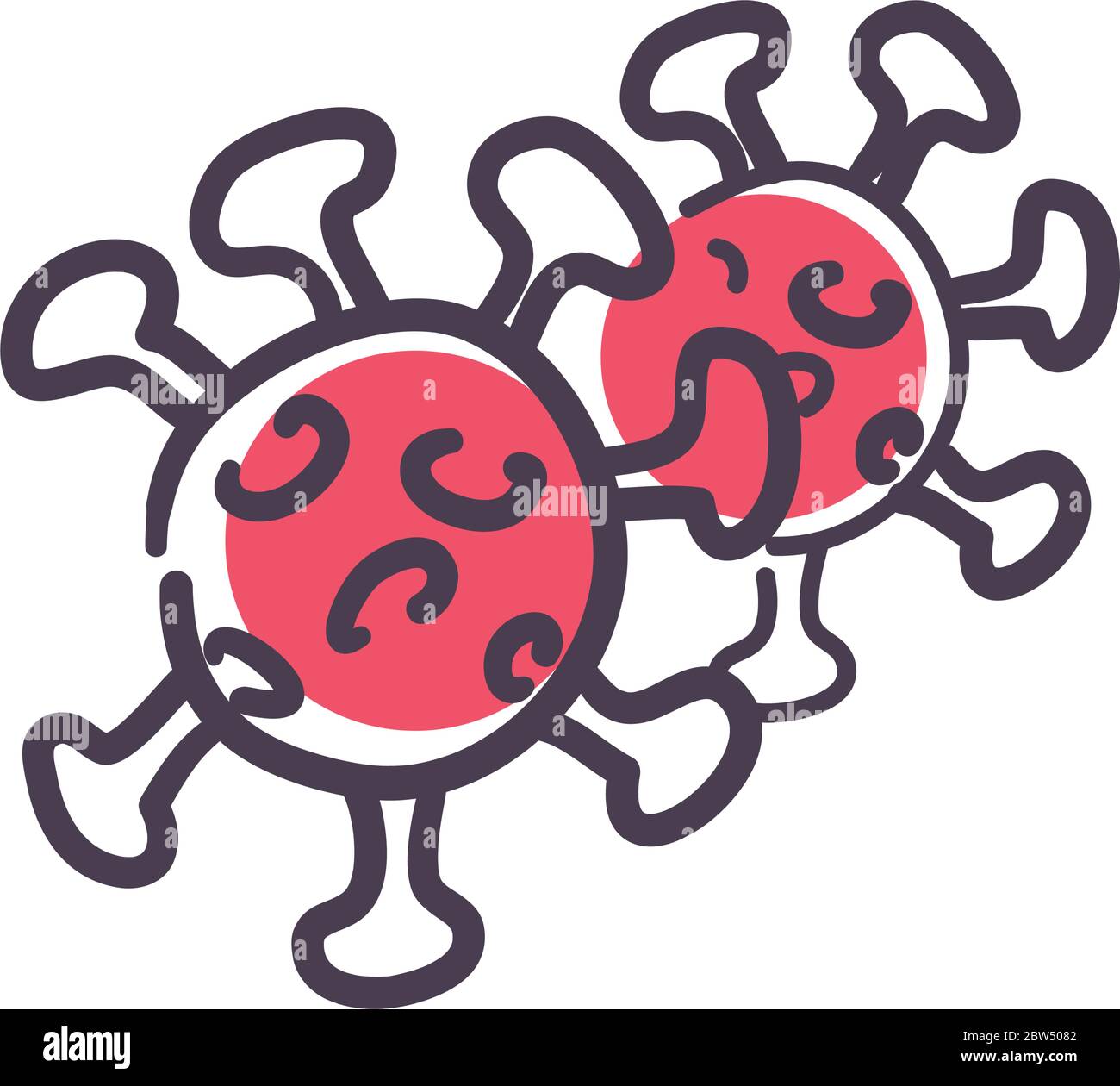 Covid 19 virus fill style icon design of 2019 ncov cov coronavirus ...
