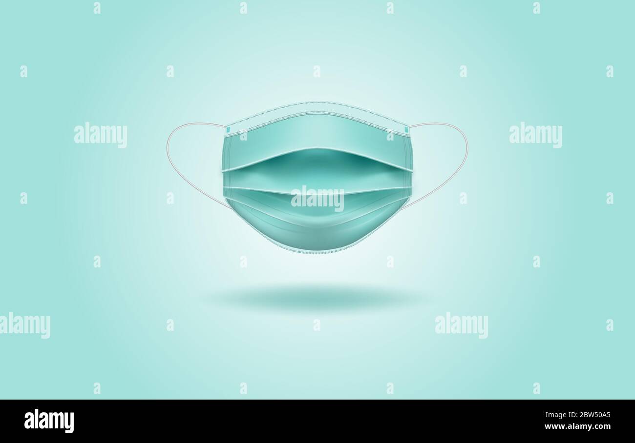 Realistic Protective Medical face mask Front side.Details 3d medical ...