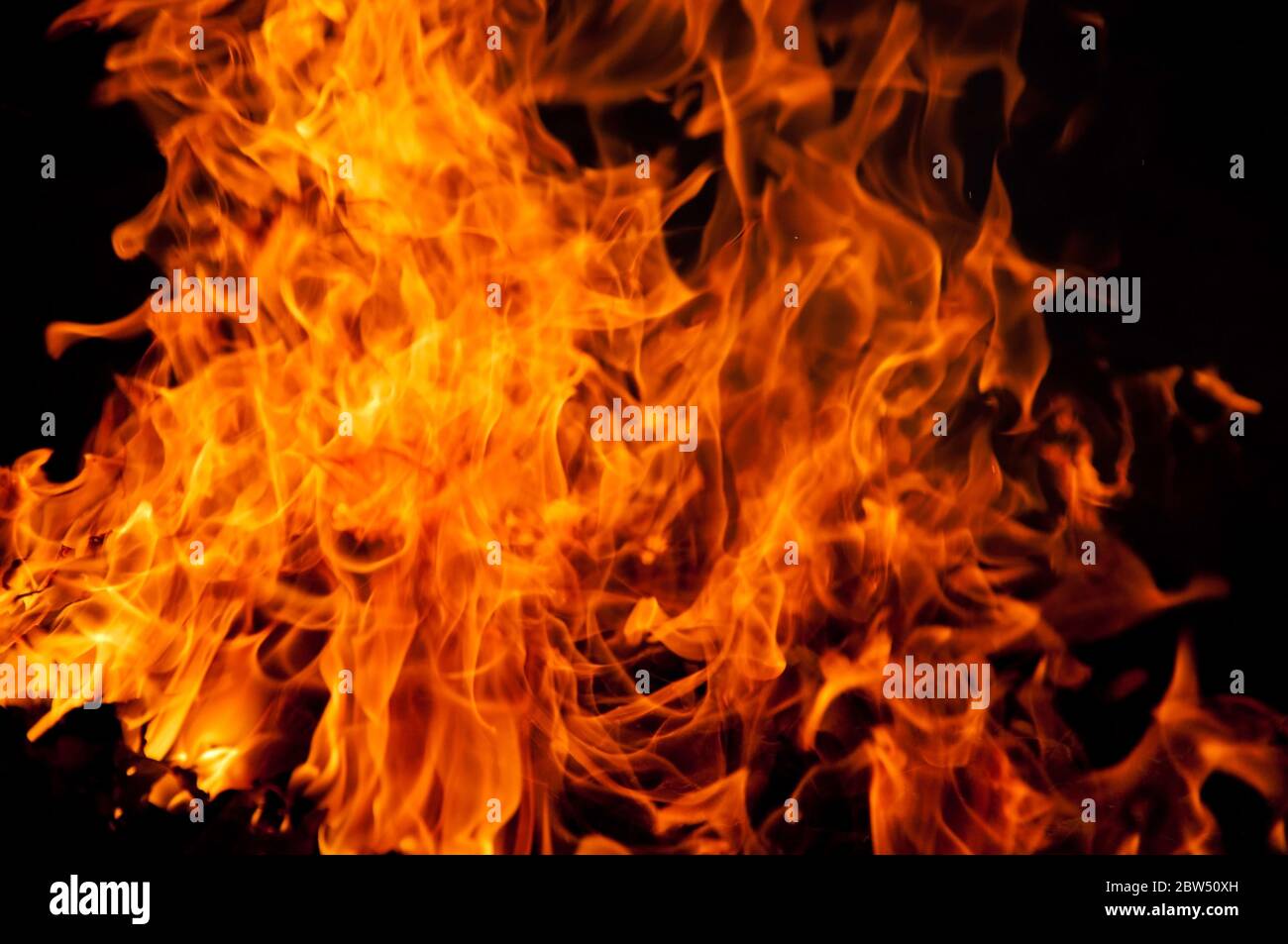 Fire at night Stock Photo - Alamy