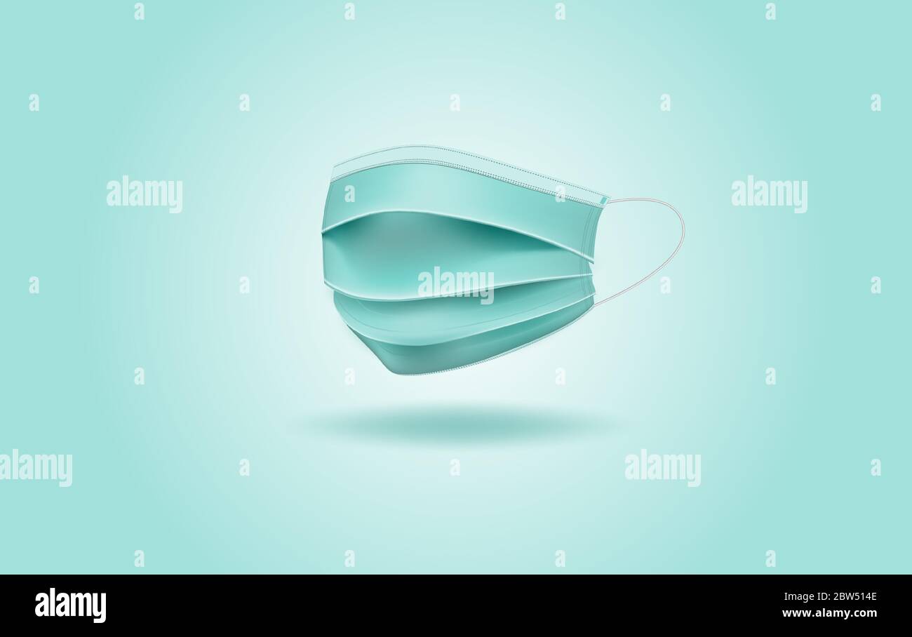 Realistic Protective Medical face mask Front side.Details 3d medical ...