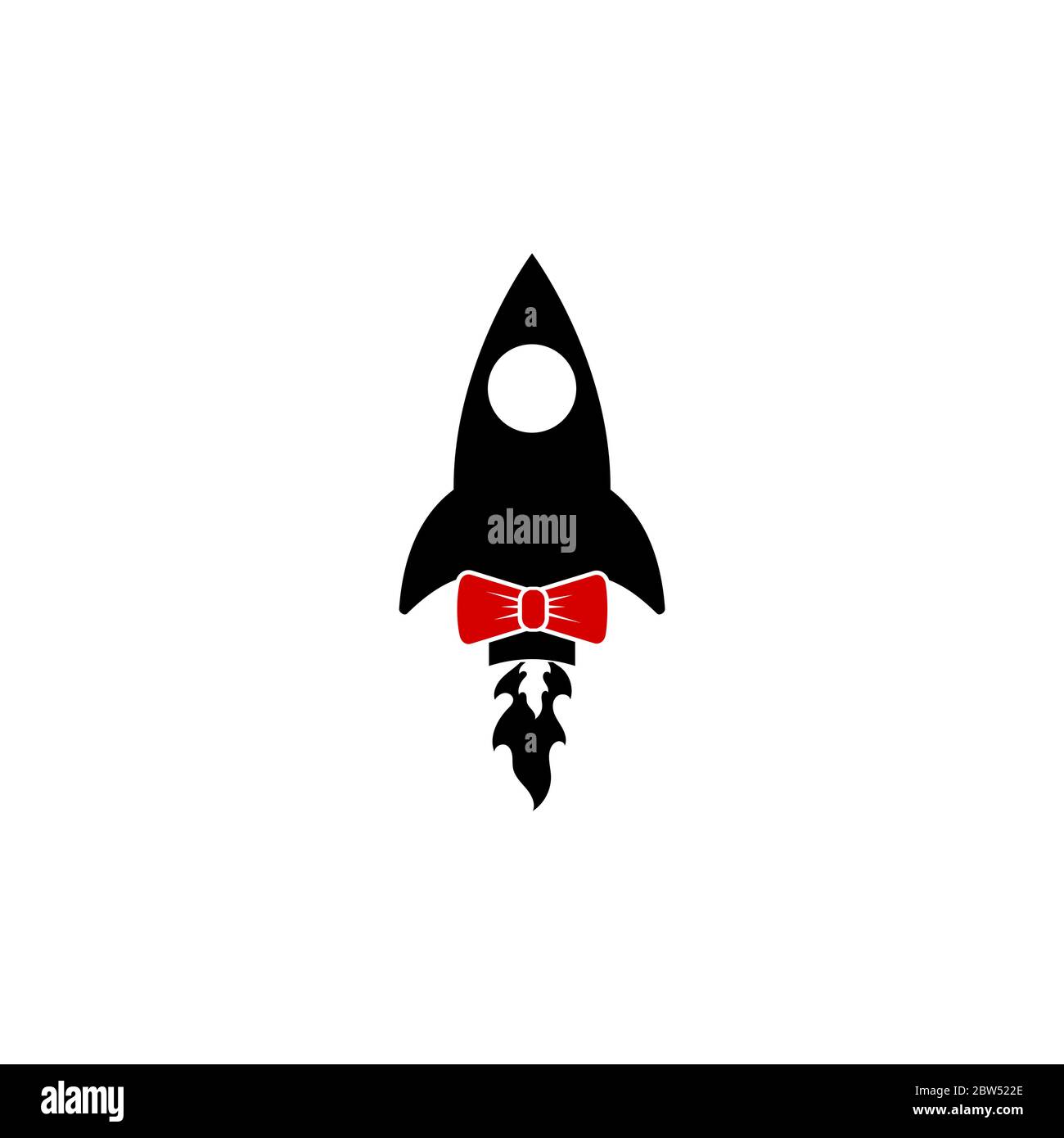 bowtie rocket vector design template illustration Stock Vector Image ...