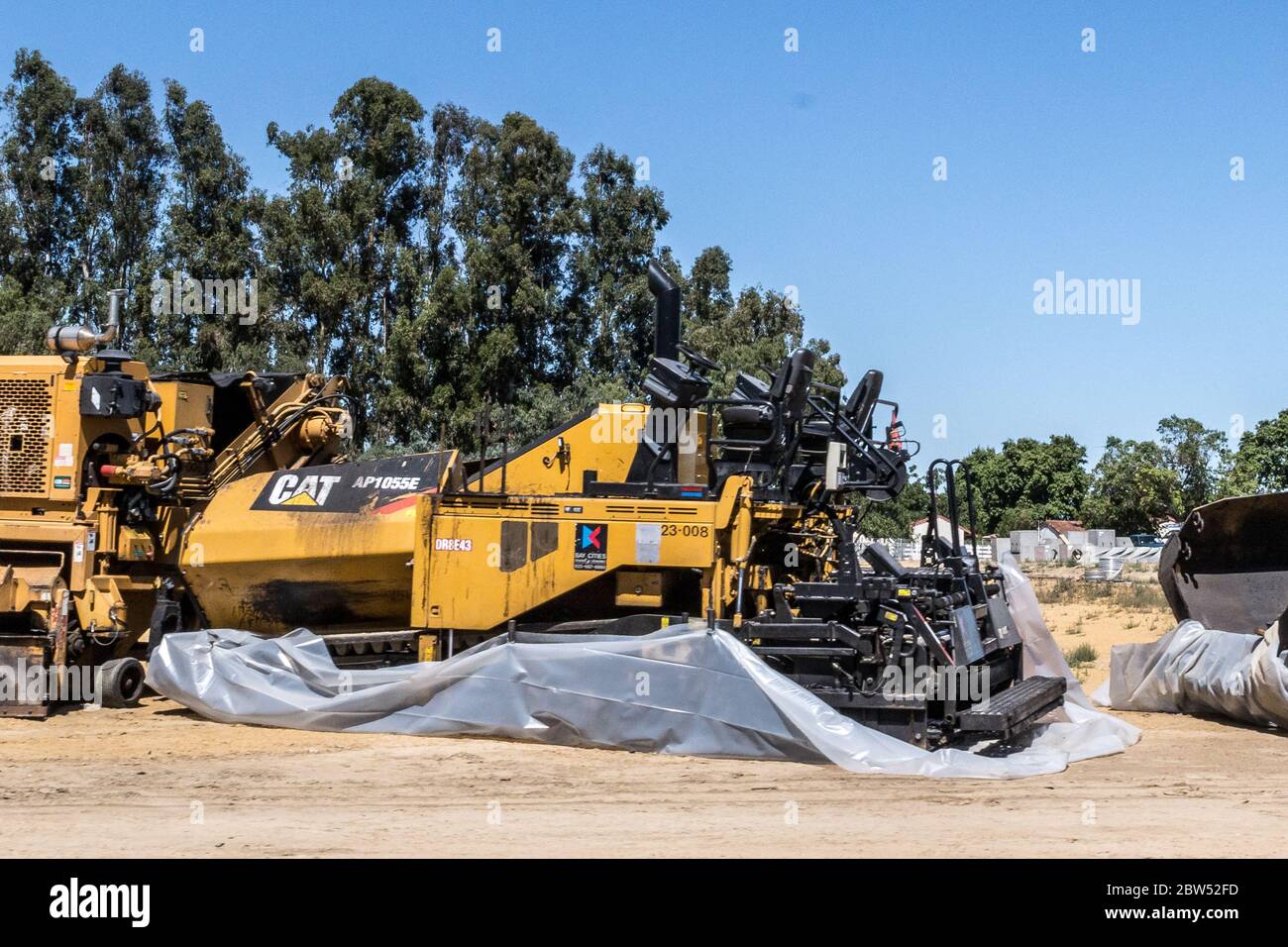 Caterpillar Asphalt Paving Machine High Resolution Stock Photography ...