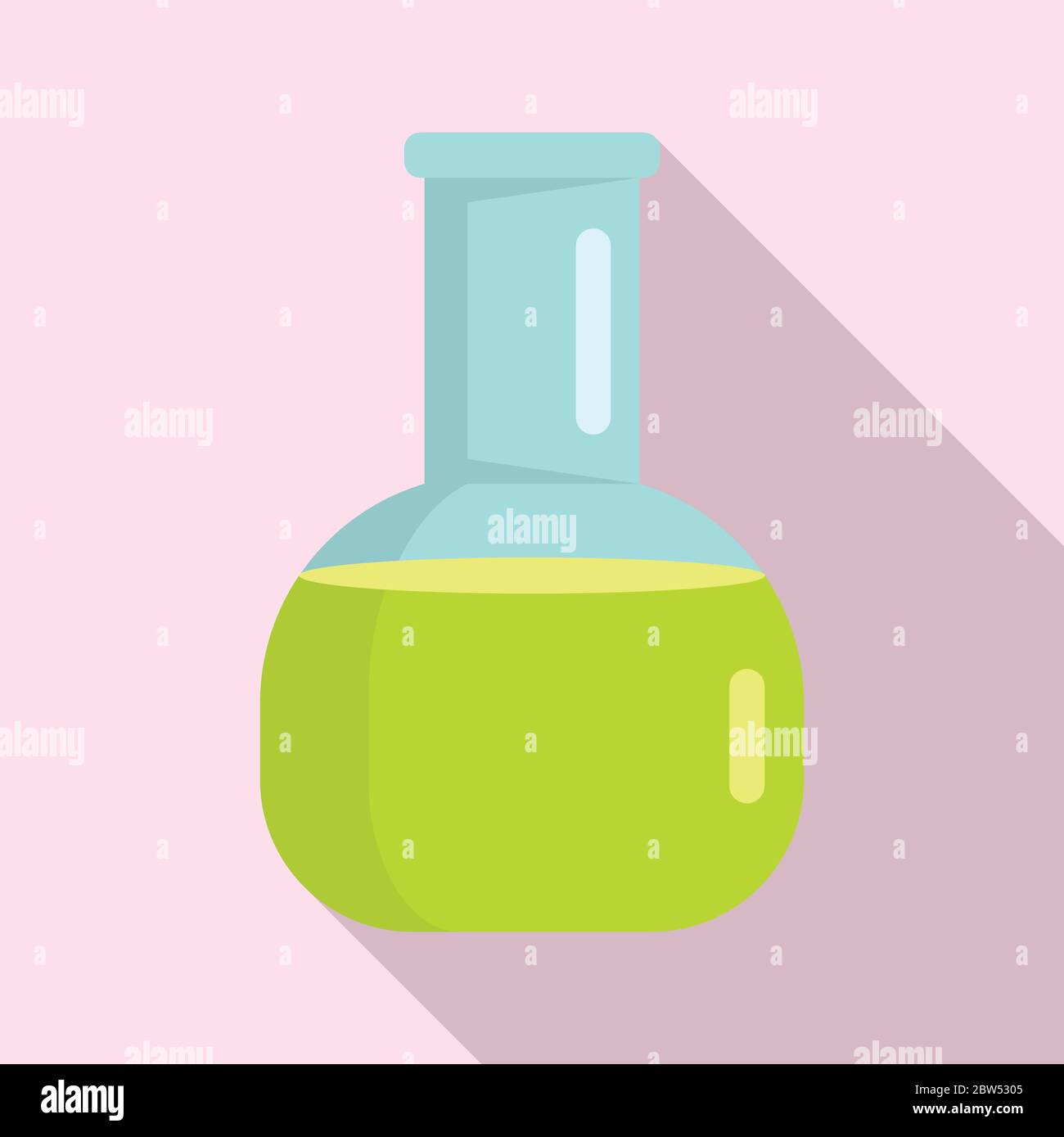Radiation flask icon. Flat illustration of radiation flask vector icon ...