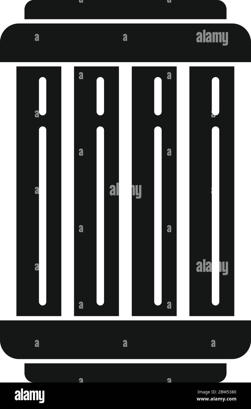 Nuclear capsule icon. Simple illustration of nuclear capsule vector ...