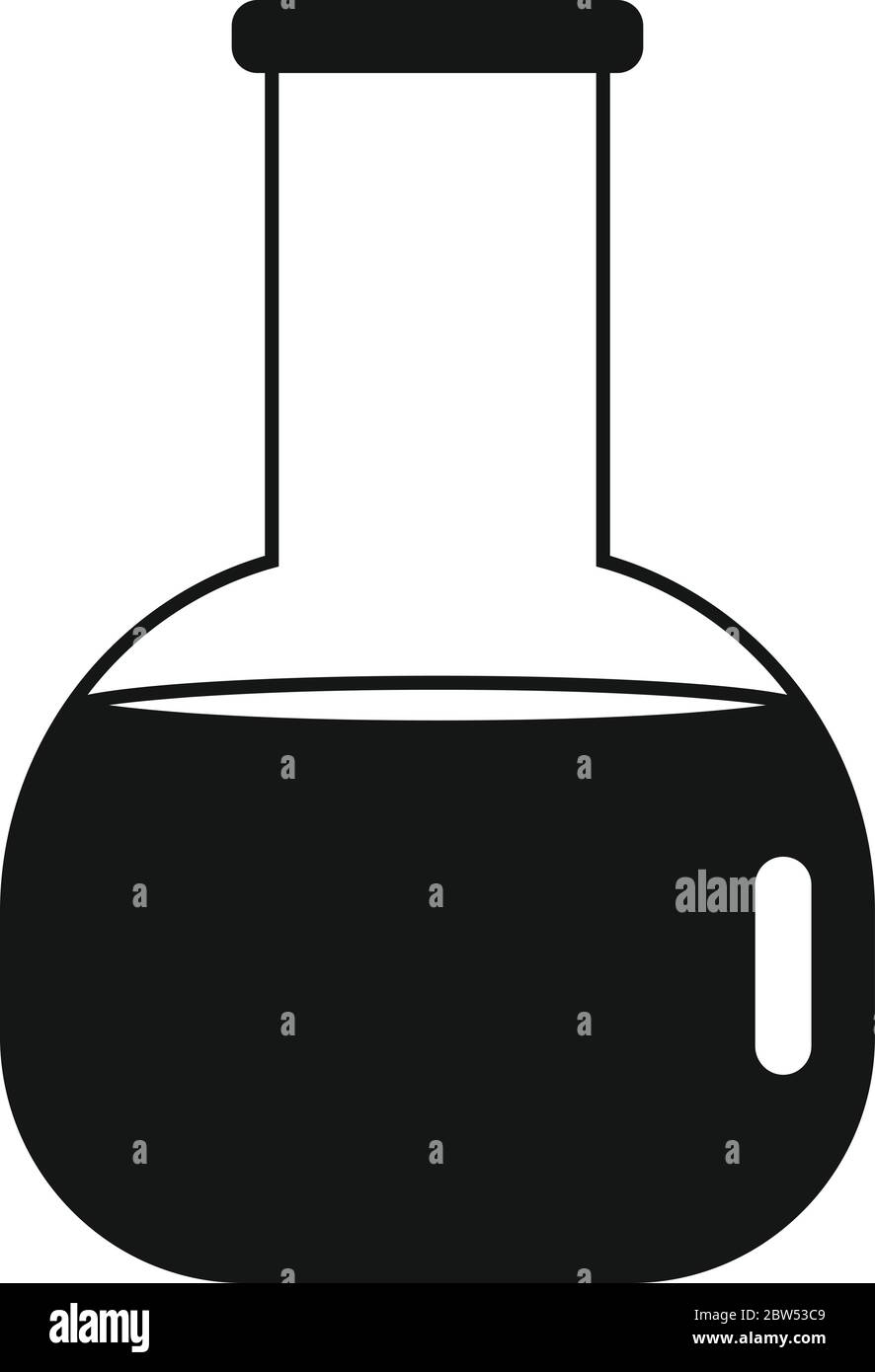 Radiation flask icon. Simple illustration of radiation flask vector ...