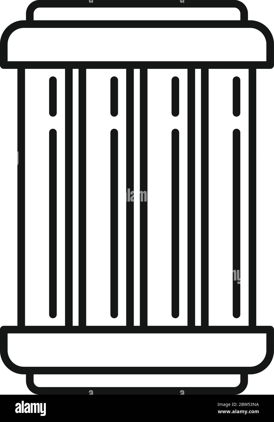Nuclear capsule icon. Outline nuclear capsule vector icon for web ...