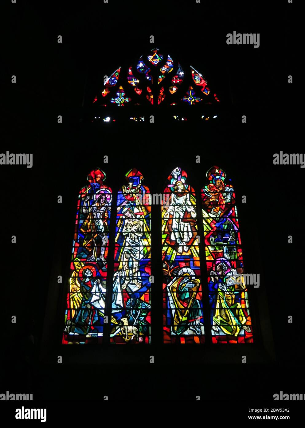 Stained glass windows holy trinity hi-res stock photography and images ...