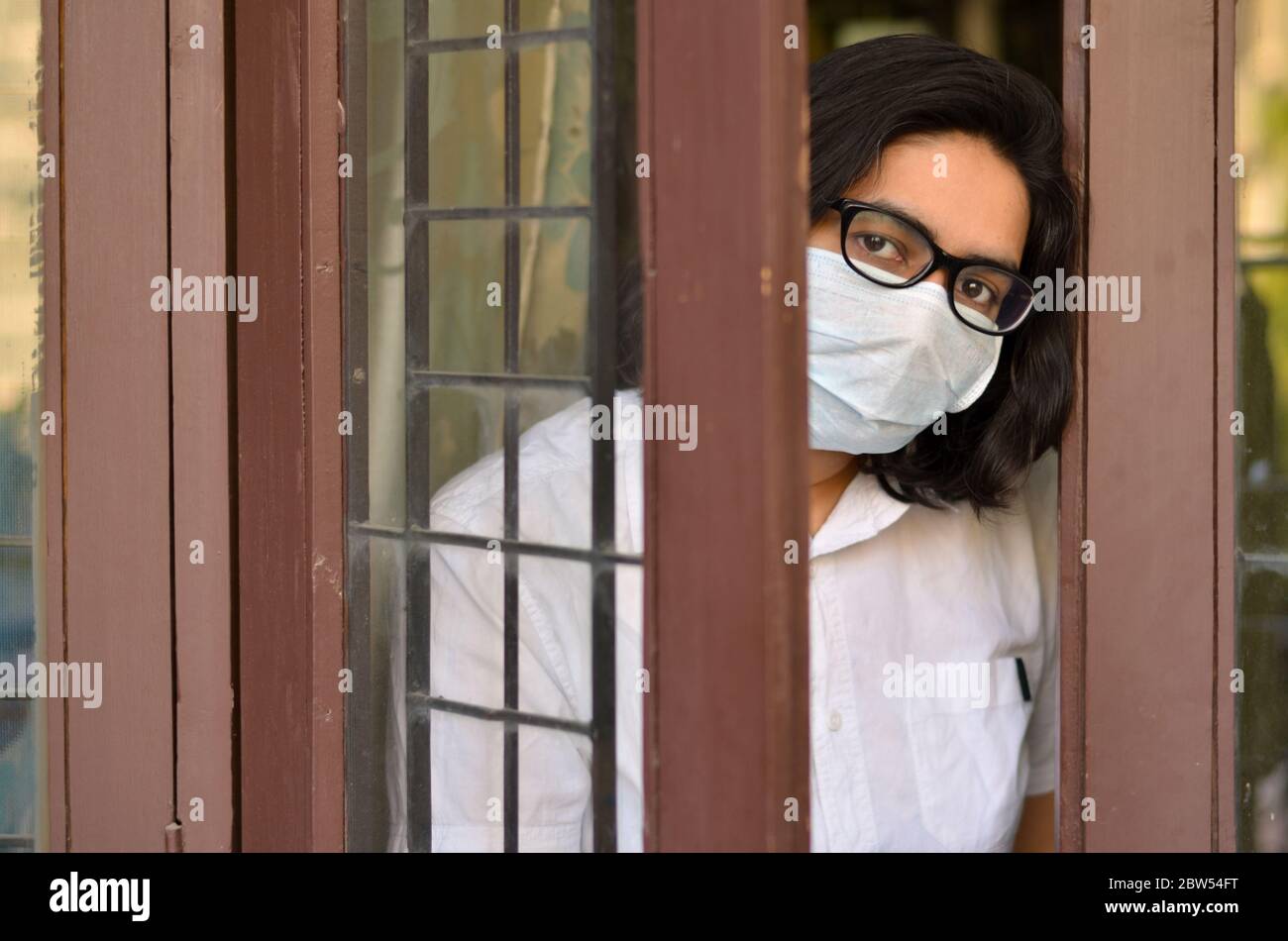 Indian female doctor against white hi-res stock photography and images ...
