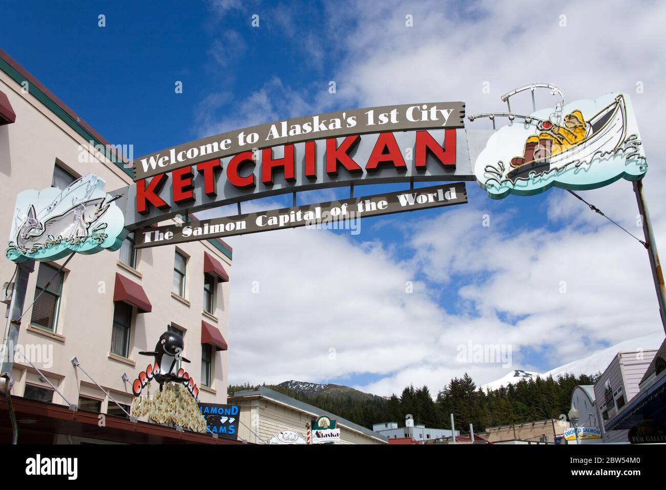 Ketchikan alaska welcome sign hi-res stock photography and images - Alamy