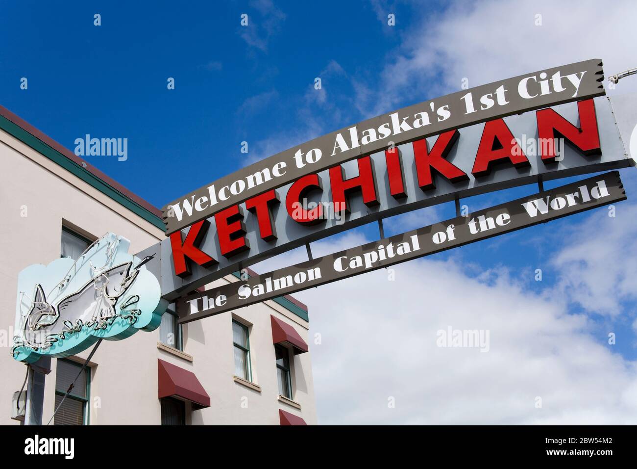 Welcome to ketchikan sign hi-res stock photography and images - Alamy