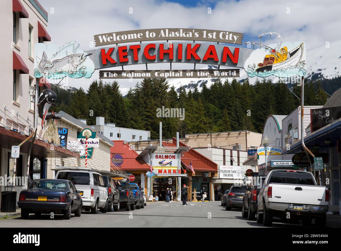 Welcome to alaska sign hi-res stock photography and images - Alamy
