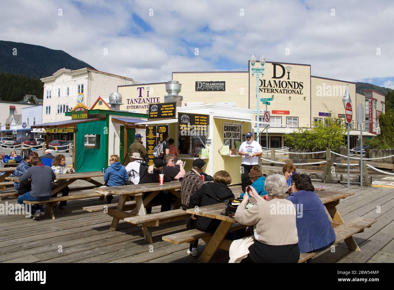 Fish & Chip Shop on Front Street, Ketchikan, Southeast Alaska, USA ...