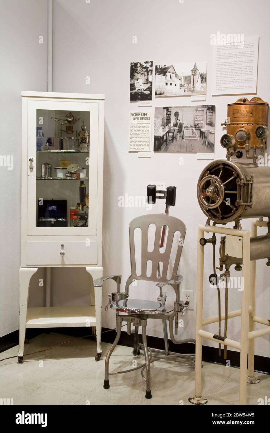 Medical exhibit in Tongass Historical Museum, Ketchikan, Southeast ...
