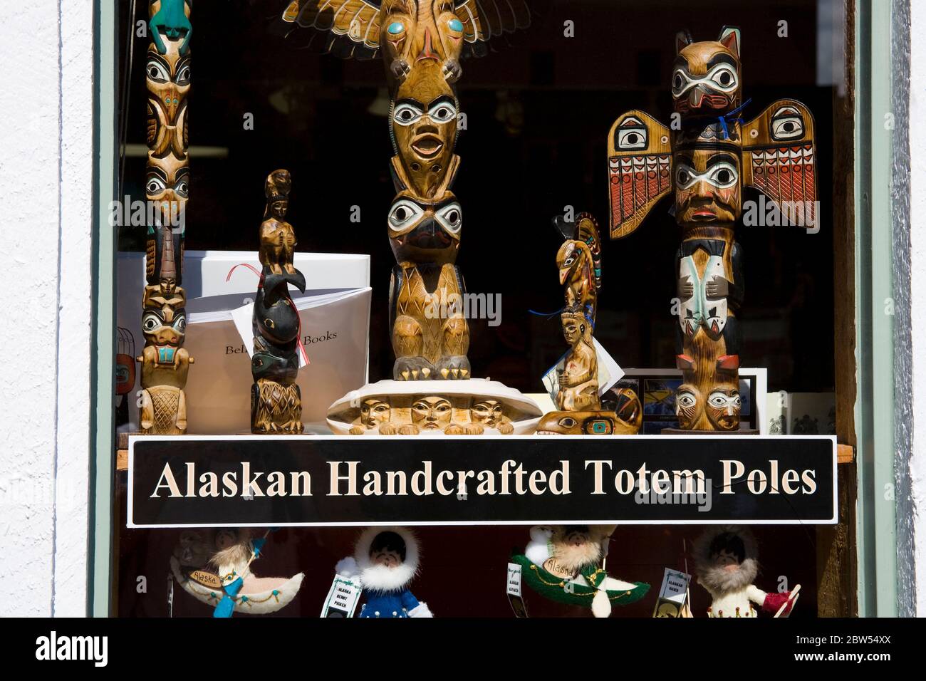 Craft store on Creek Street, Ketchikan, Southeast Alaska, USA Stock ...
