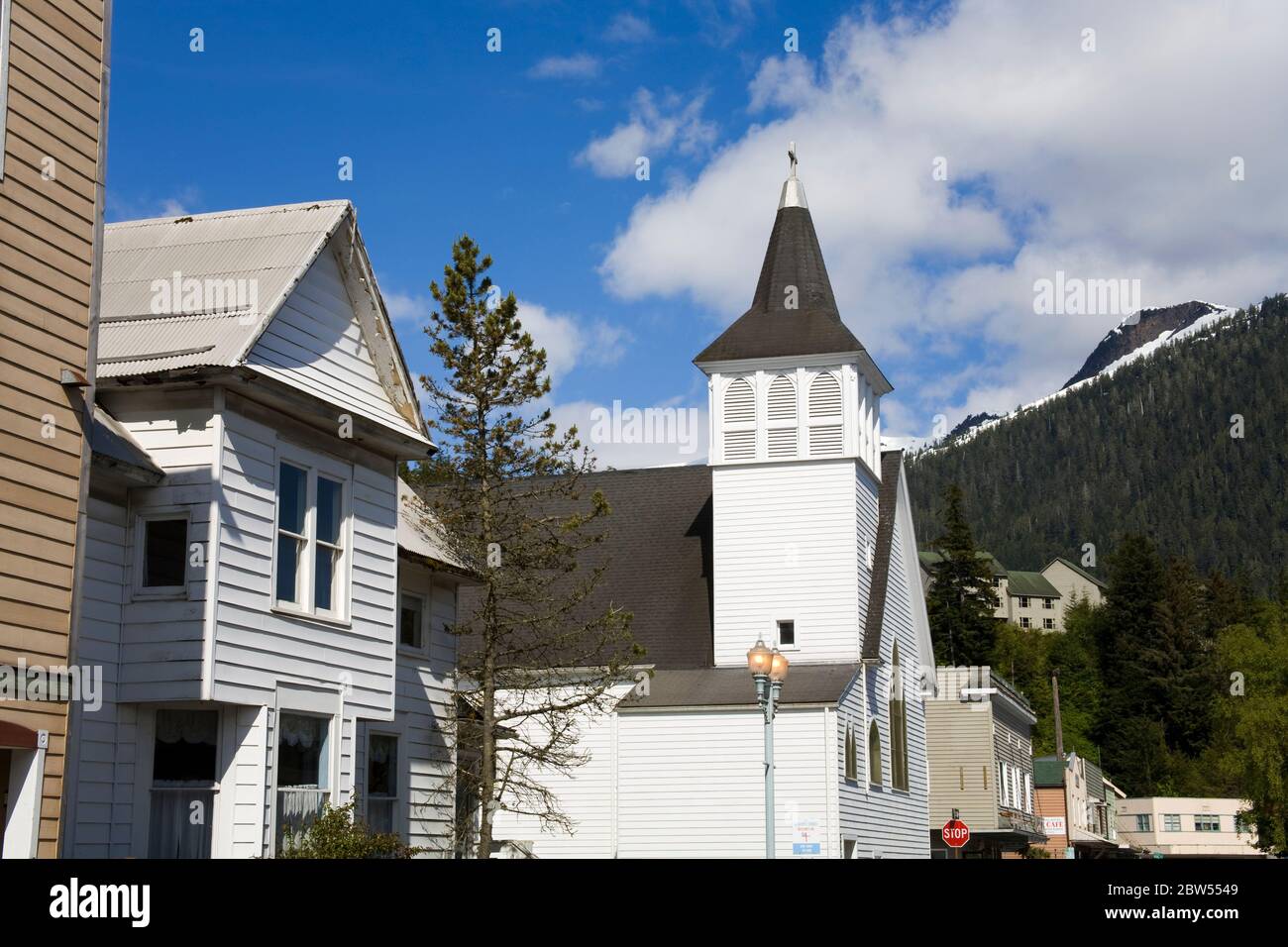 St. John's Episcopal Church, Ketchikan, Southeast Alaska, USA Stock ...