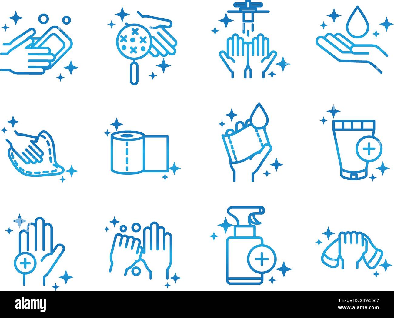 personal hand hygiene, disease prevention and health care gradient ...