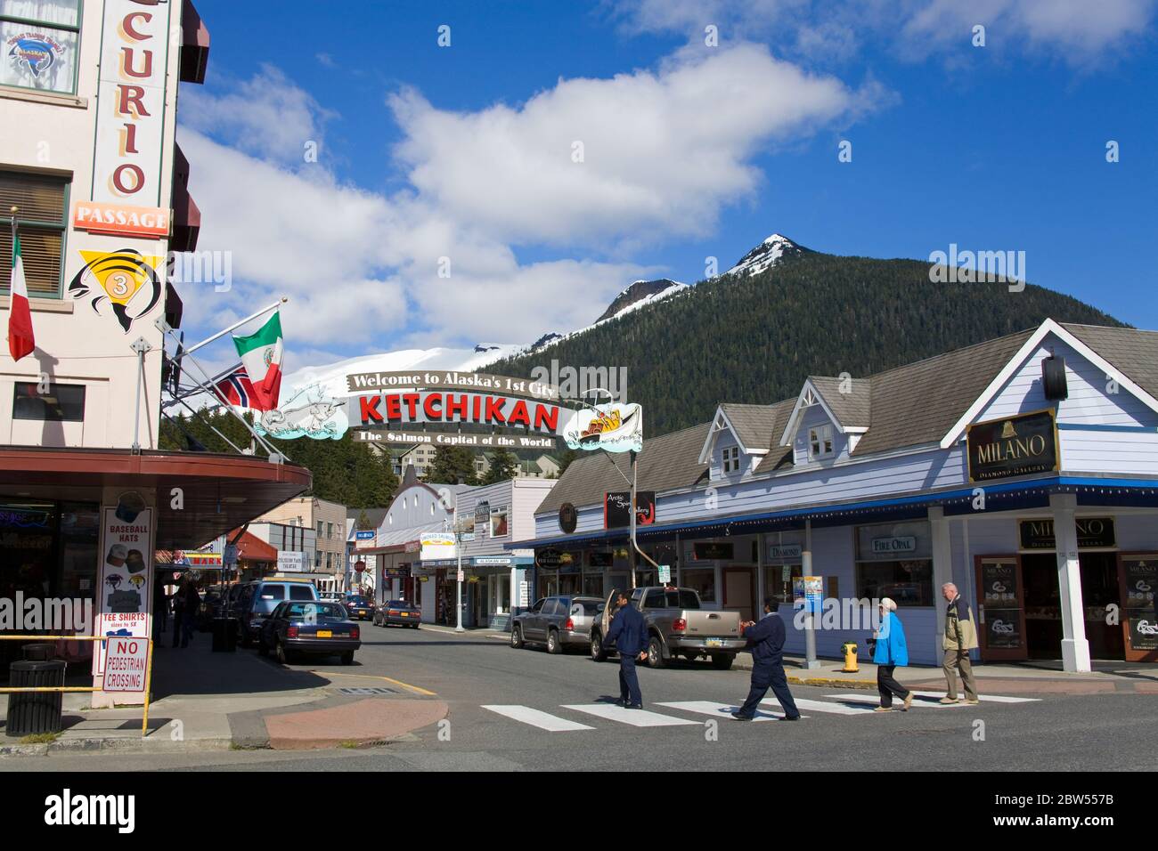 Ketchikan welcome sign hi-res stock photography and images - Alamy