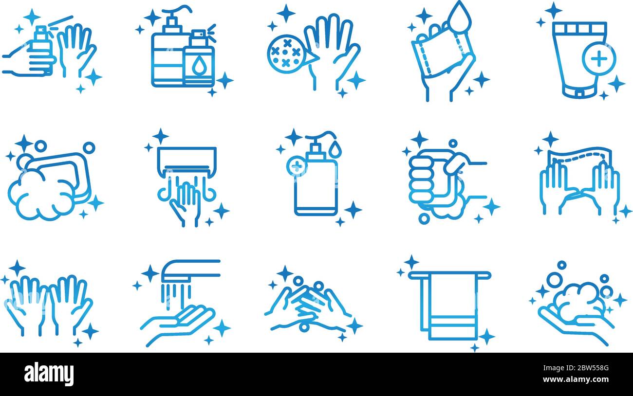 personal hand hygiene, disease prevention and health care gradient ...