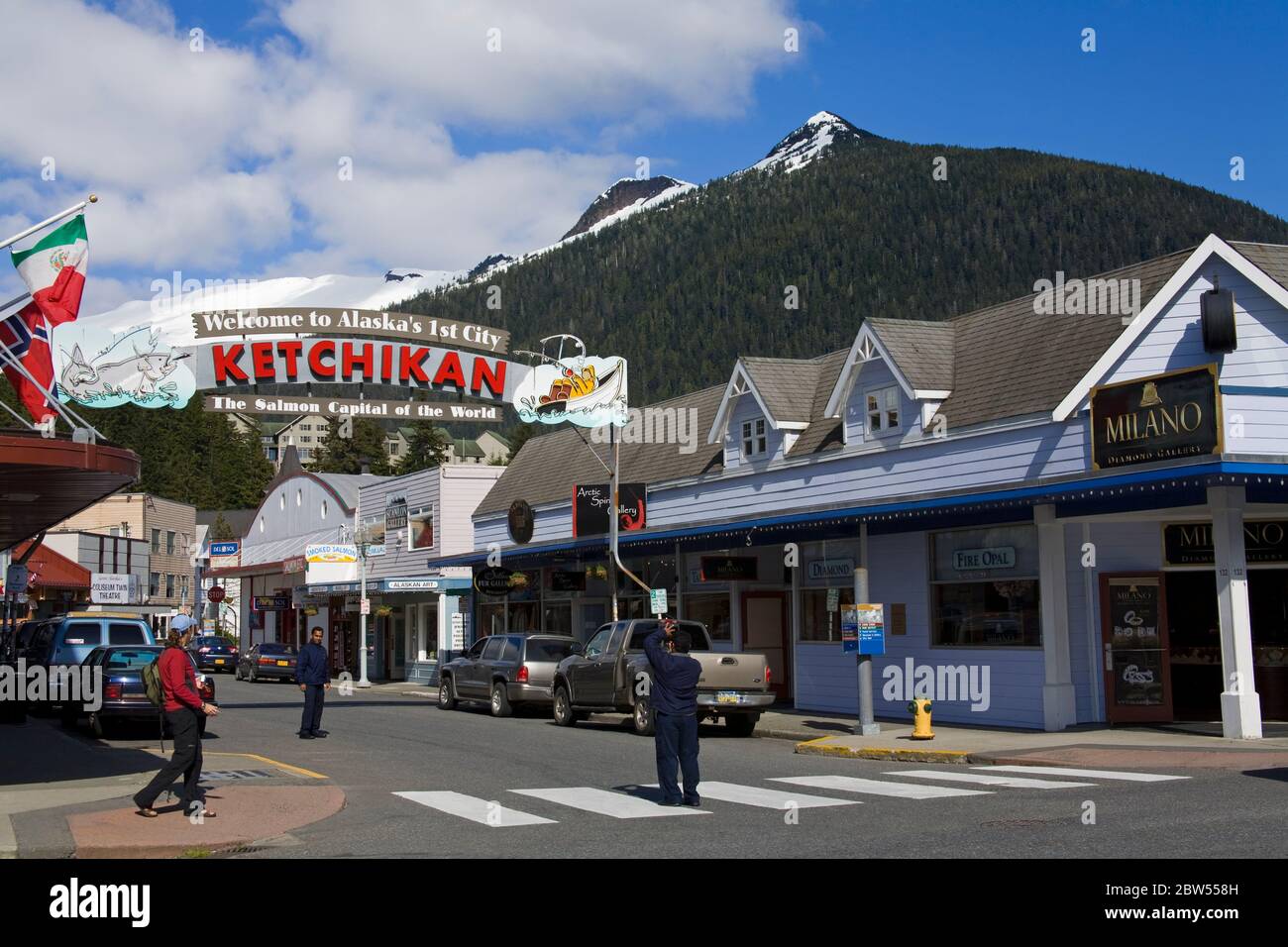 Ketchikan alaska welcome sign hi-res stock photography and images - Alamy