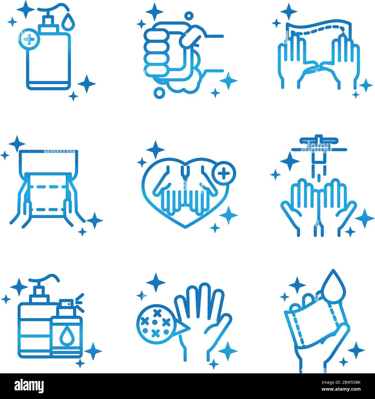 personal hand hygiene, disease prevention and health care gradient ...