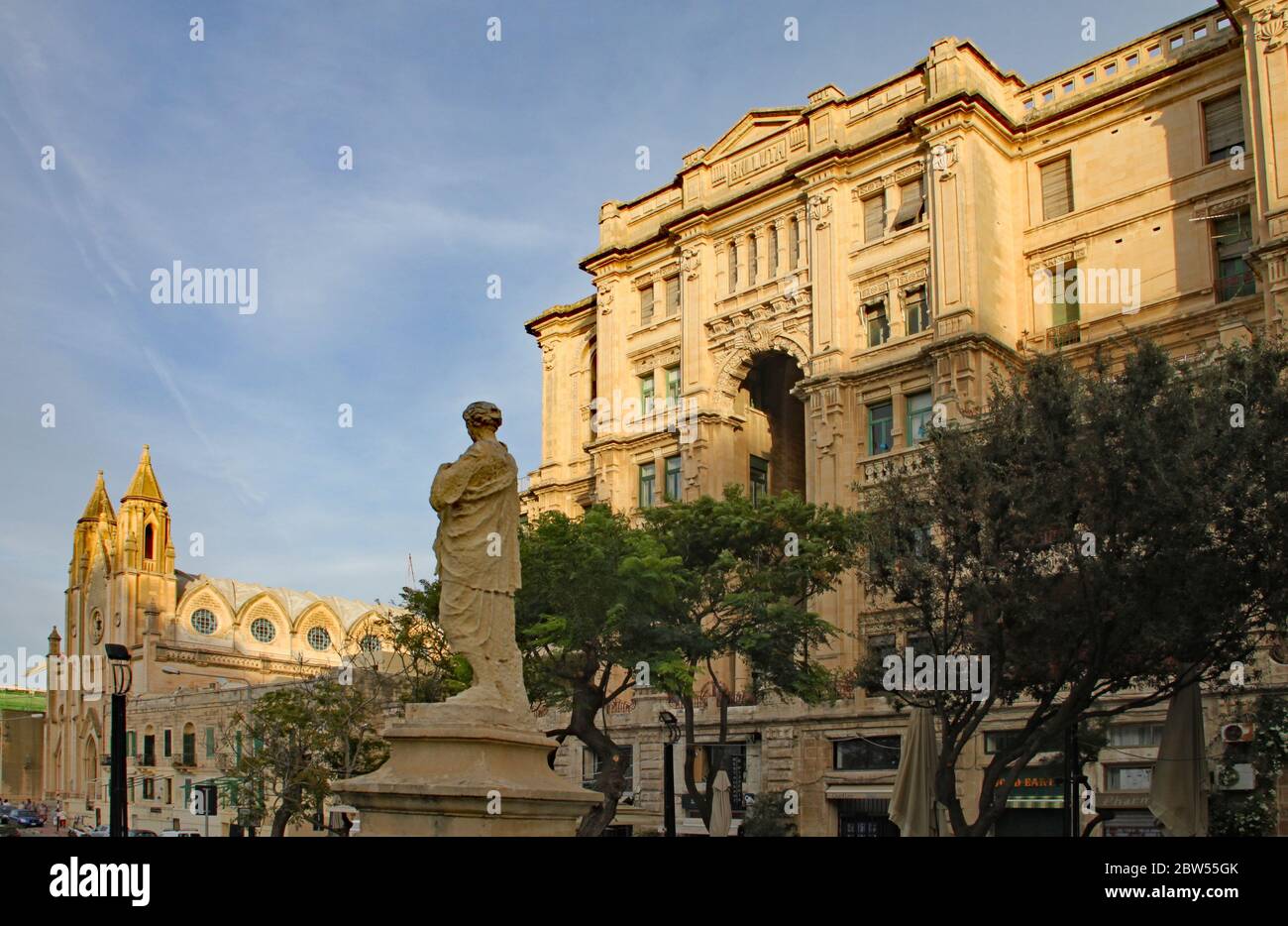 ST JULIANS, MALTA - NOVEMBER 3RD 2019. The magnificent art nouveau ...
