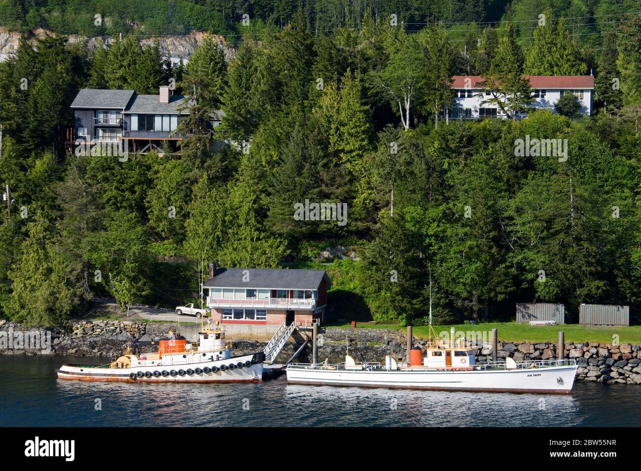 Boats on the Tongass Narrows, Ketchikan, Southeast Alaska, USA Stock ...