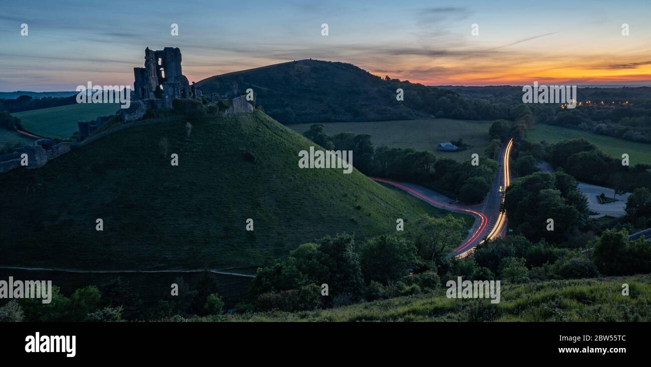 Car light trails side hi-res stock photography and images - Alamy