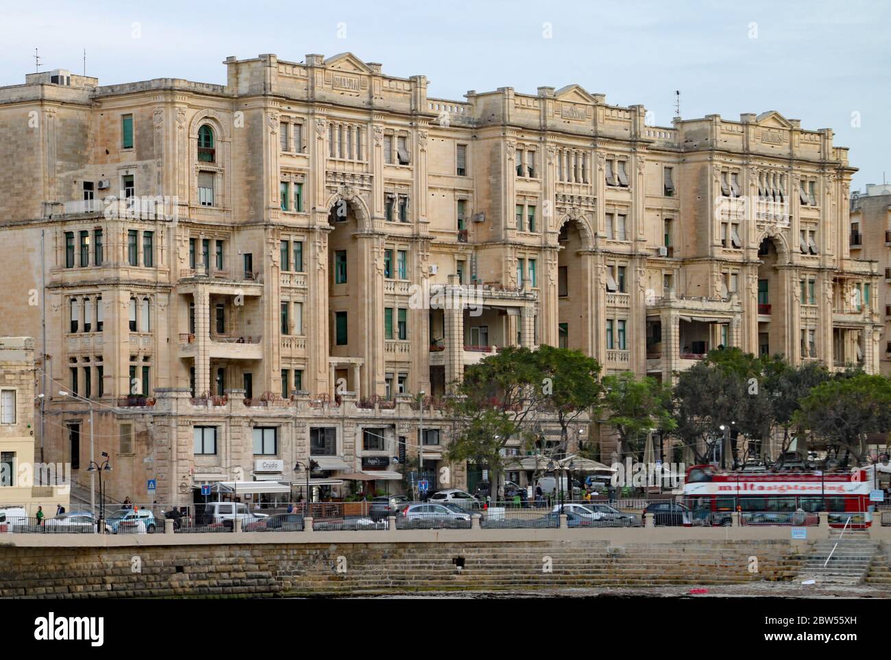 ST JULIANS, MALTA - NOVEMBER 3RD 2019. The magnificent art nouveau ...