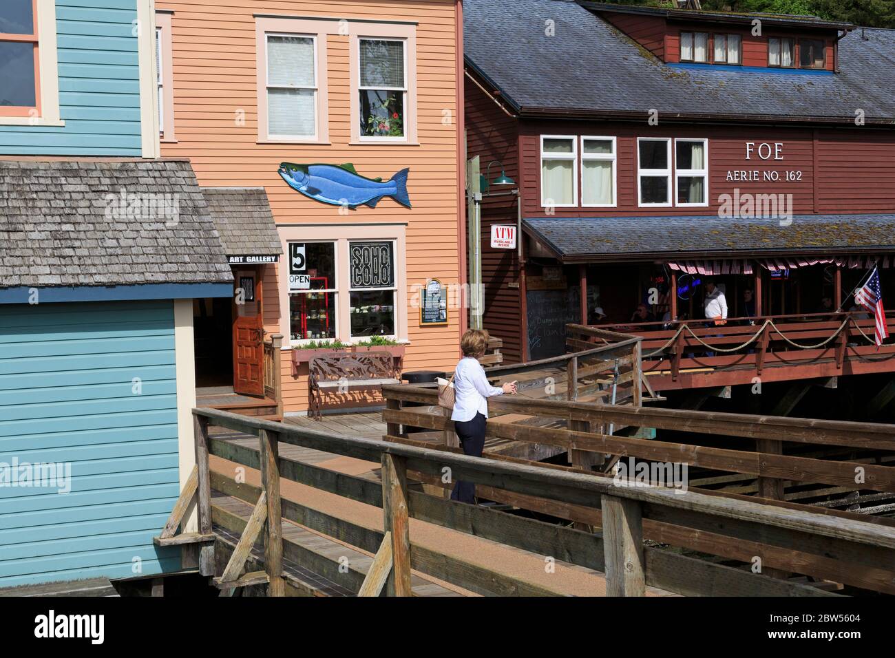 Historic Creek Street, Ketchikan, Alaska, USA Stock Photo - Alamy