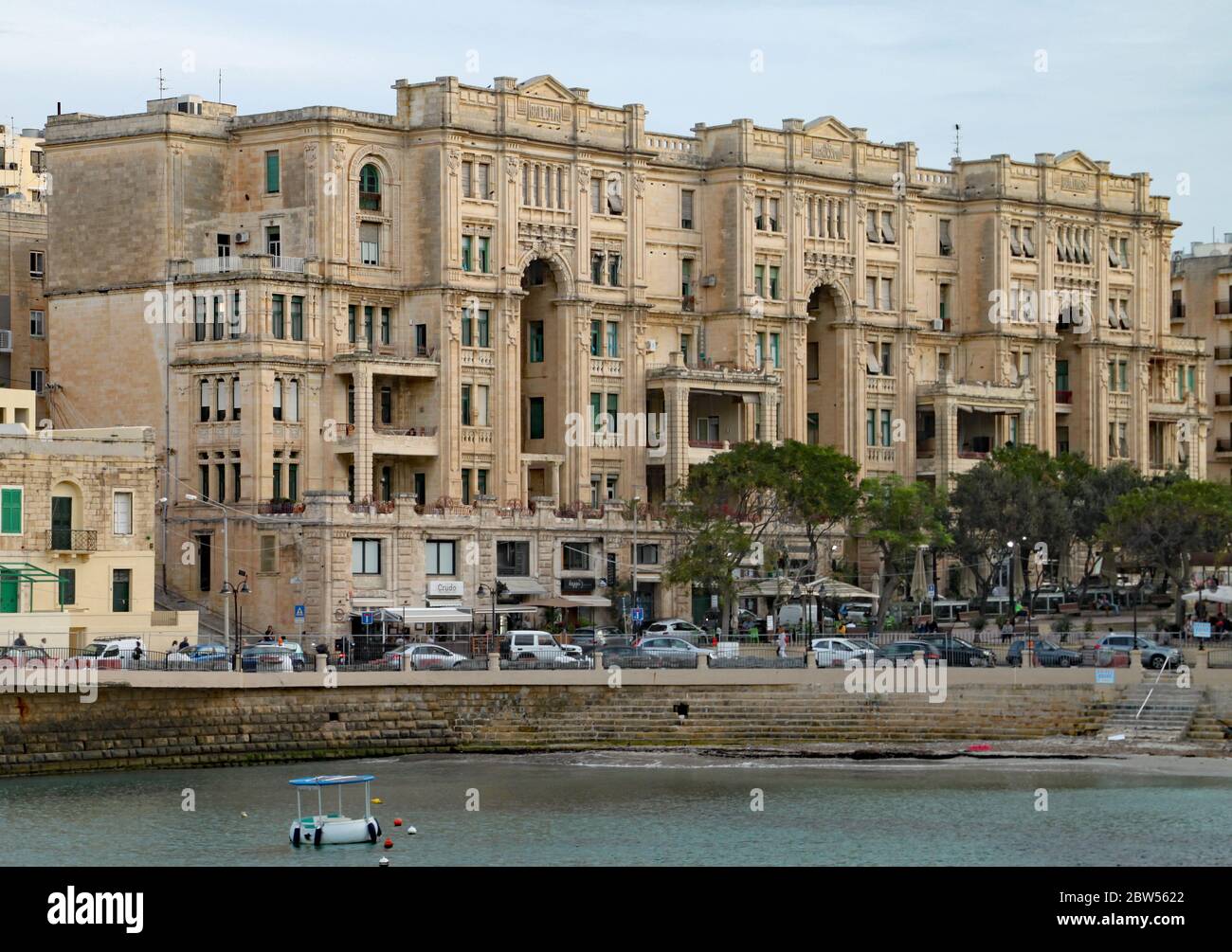 ST JULIANS, MALTA - NOVEMBER 3RD 2019. The magnificent art nouveau ...