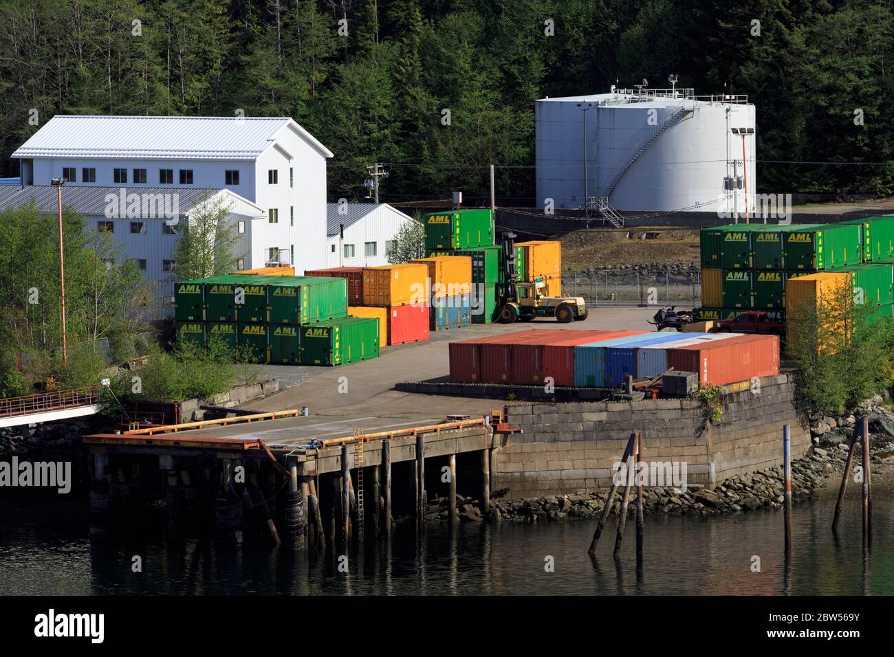 Container Port, Ketchikan, Alaska, USA Stock Photo - Alamy