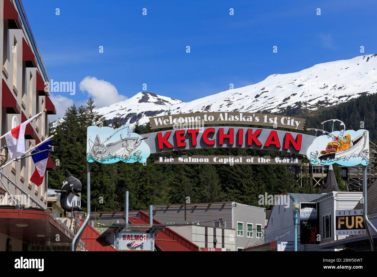 Front Street, Ketchikan, Alaska, USA Stock Photo - Alamy