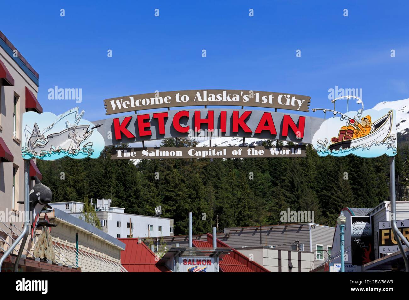 Front Street, Ketchikan, Alaska, USA Stock Photo - Alamy